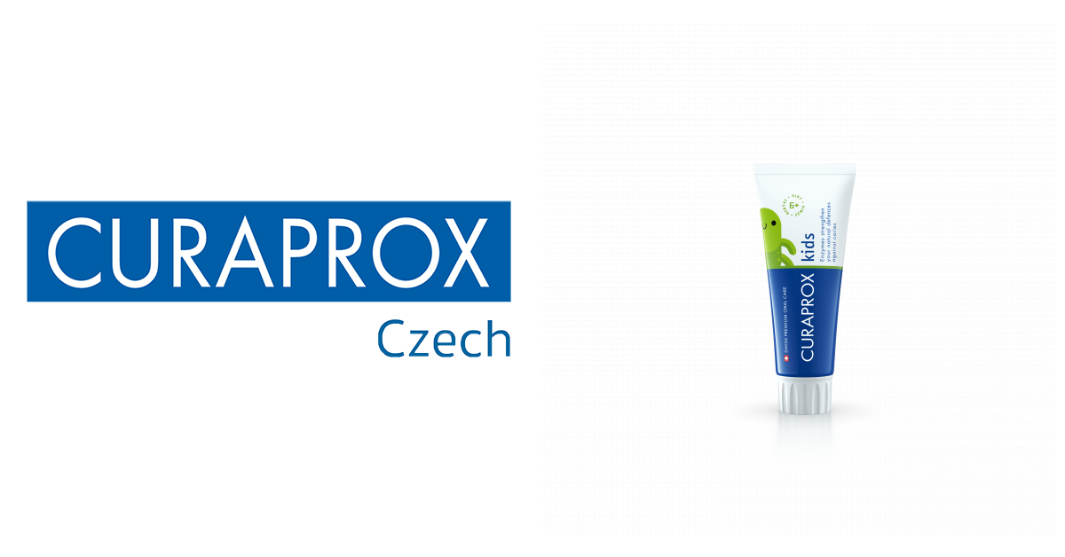 CURAPROX kids, dětská zubní pasta od 6-ti let, máta, 10 ml, 1450 ppm F ...